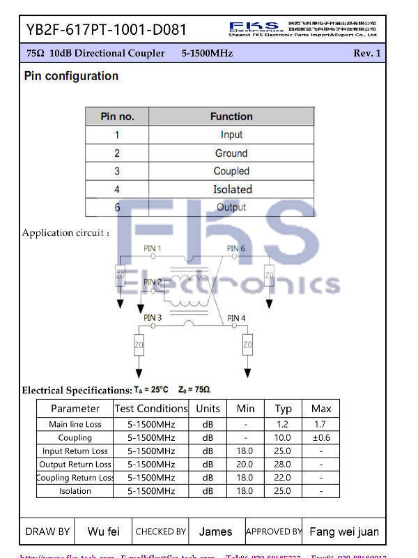 Directional Coupler / Transformer / Microwave Coupler / Rf Coupler ...