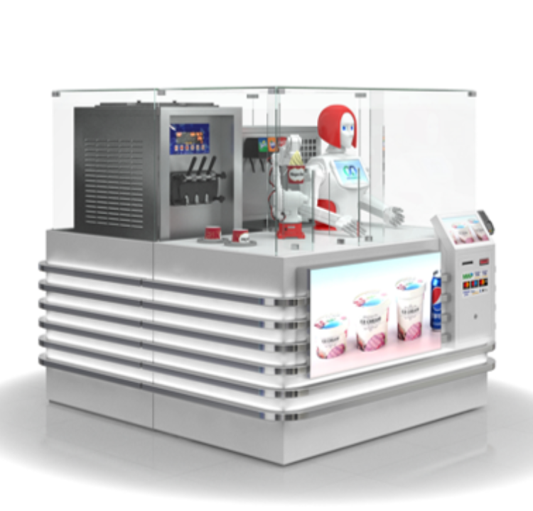 Buy Wholesale China Hot Sale Robot Ice Cream Vending Machine Fully ...
