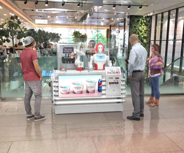 Buy Wholesale China Hot Sale Robot Ice Cream Vending Machine Fully ...