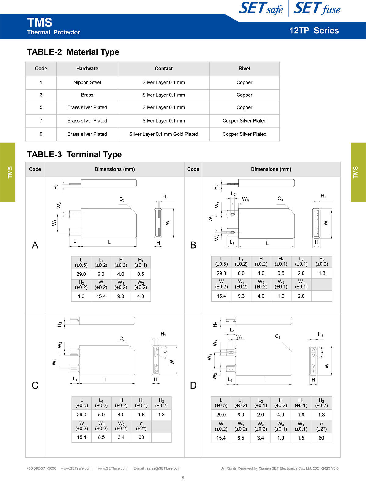 Buy Wholesale China 12tp Series Resettable Thermal Protector, Motor ...