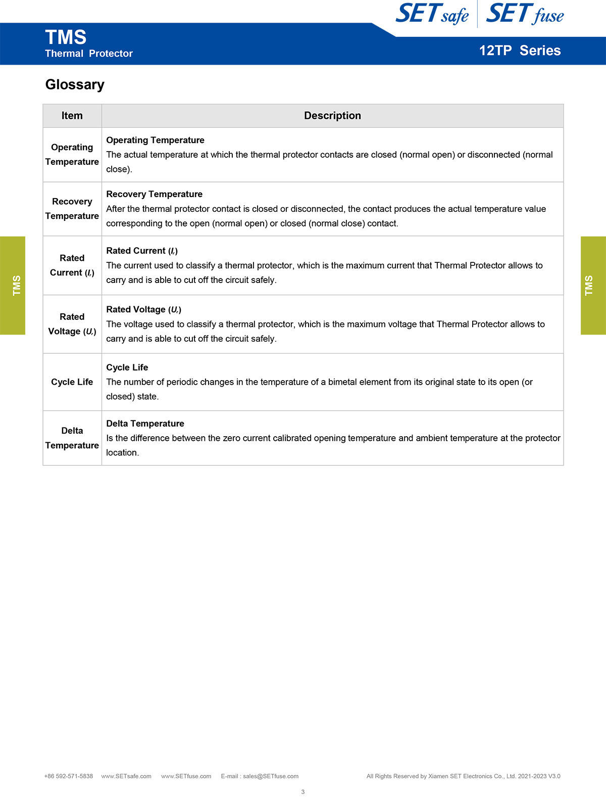 Buy Wholesale China 12tp Series Resettable Thermal Protector, Motor ...