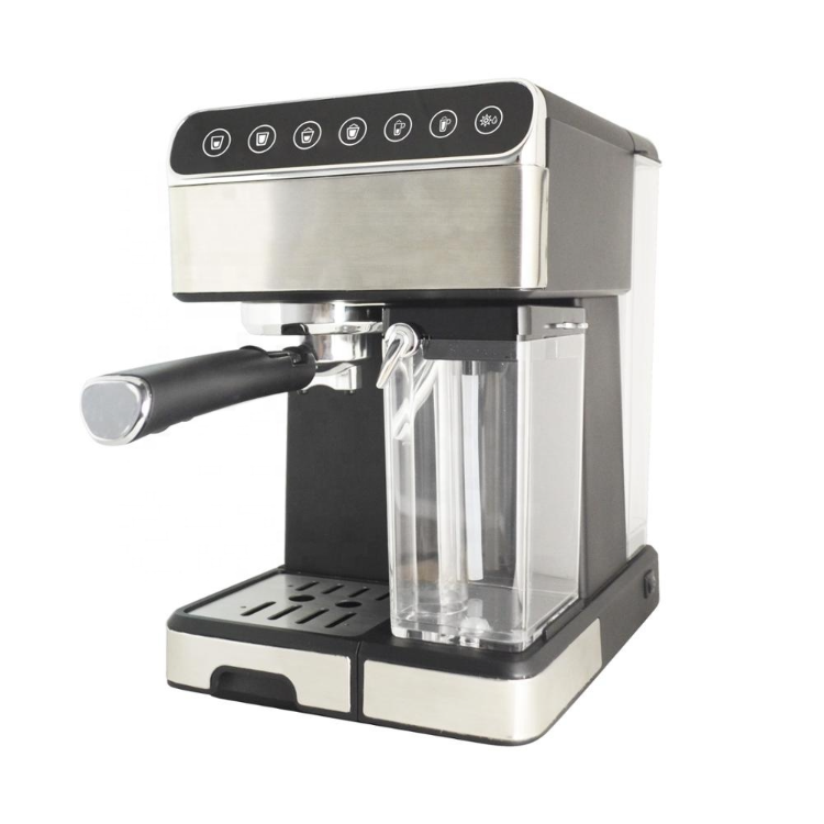 High Pressure 20bar Steam Milk Foam Multi Function 2in1 Sensor Touch Semi Automatic Espresso ...