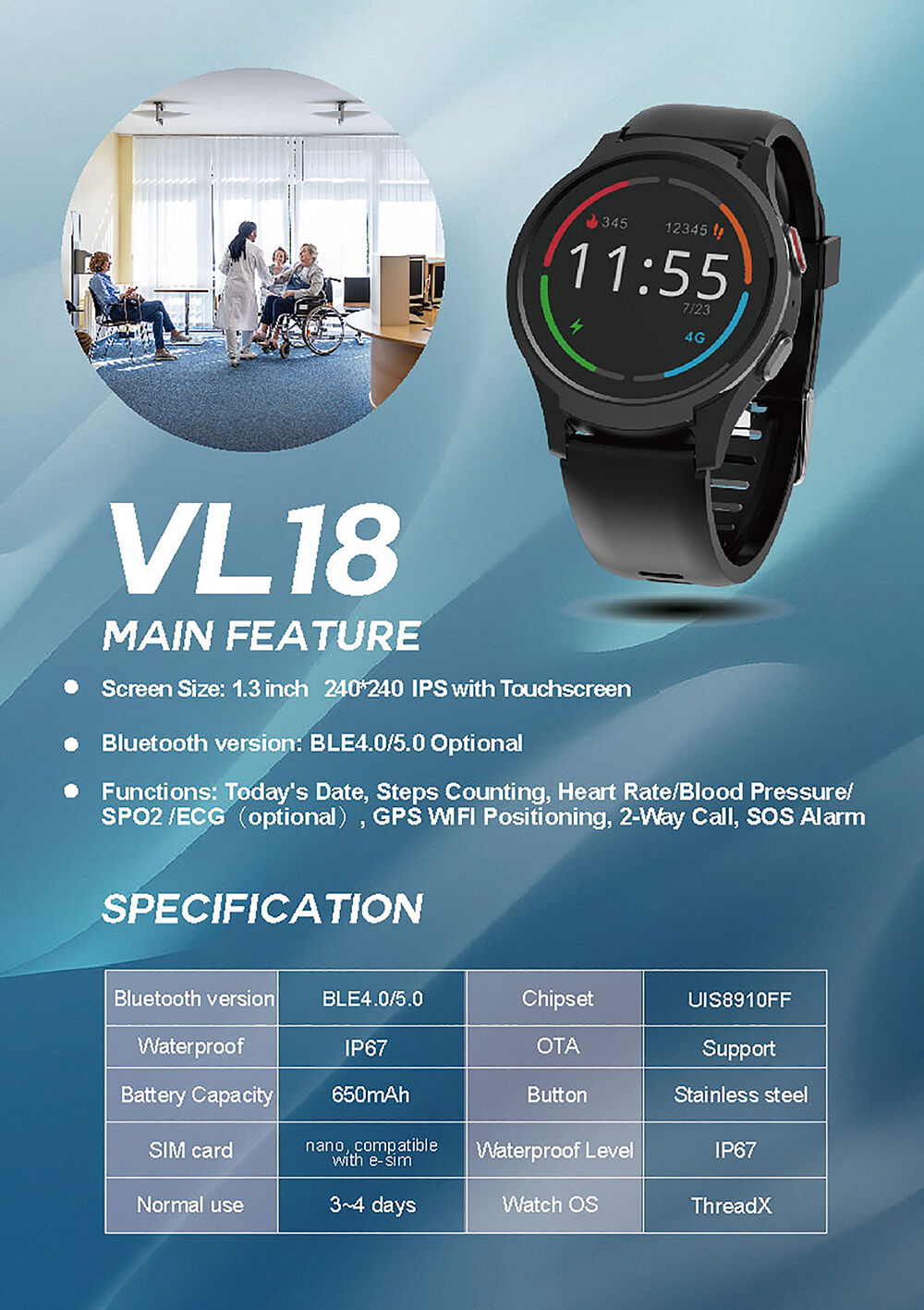Lora Gps Positioning Smart Watch Bracelet Lorawan Positioning Bracelet ...