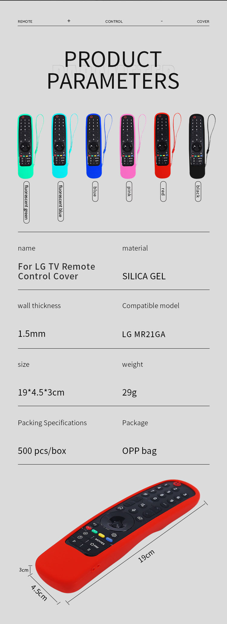 Customized Wholesale Tv Remote Control Case Silicone Tv Protective ...