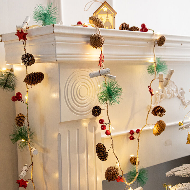 Fairy String Lights,tiny Leaf-garland With White Flower Battery Powered ...