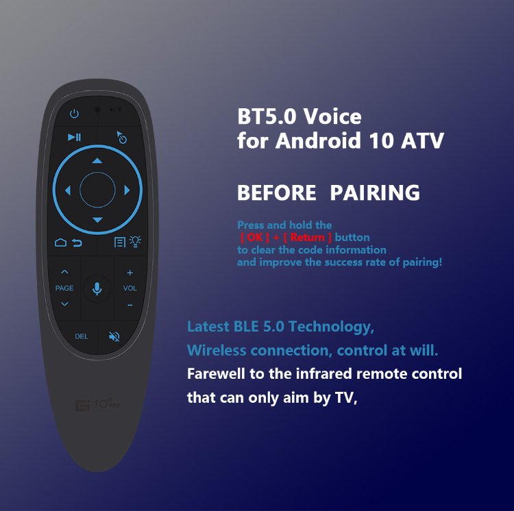 G10s Pro Bt Wireless Tv Remote Control Switches G10s Pro Plus Air Mouse ...