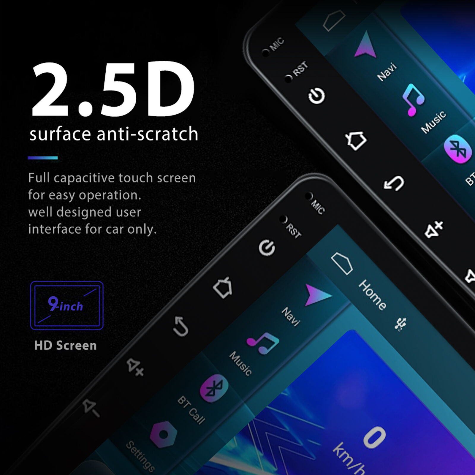 Buy Wholesale China Podofo 9 Inch 2+64g Android Car Radio Double Din Car Stereo Carplay ...