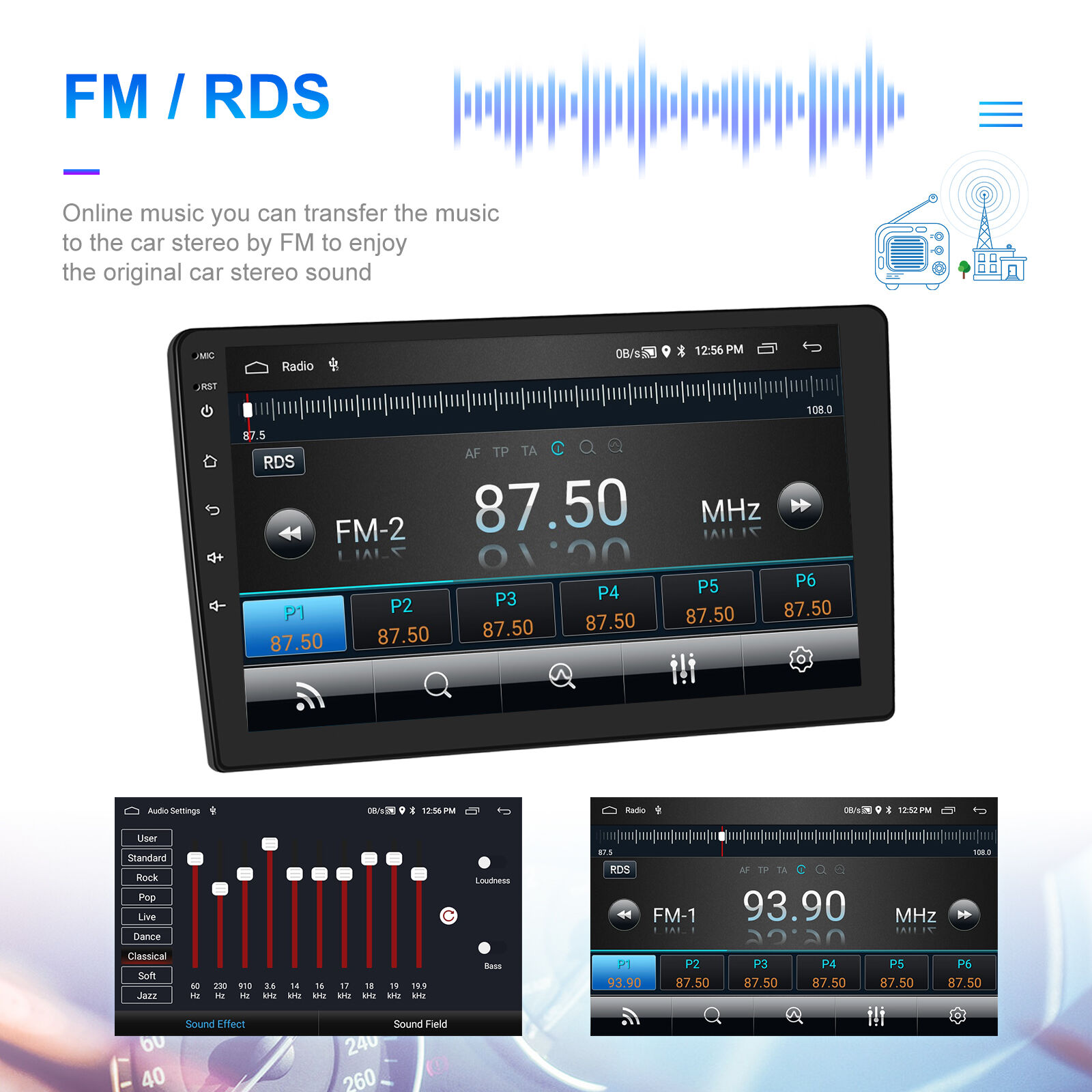 Buy Wholesale China Podofo 9 Inch 2+64g Android Car Radio Double Din ...