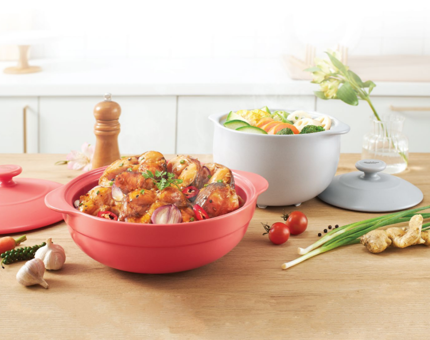 Stock Pot Dutch Oven Healthycook Porcelain Pot/pan/red Luna Stock Pot ...