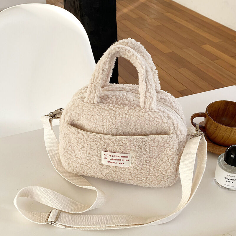 Fashion Lady's Handbags Tote Carry Sling Plush Bags Customized Cute ...