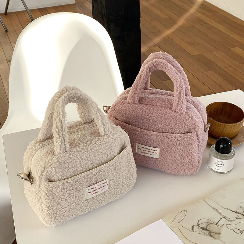 Fashion Lady's Handbags Tote Carry Sling Plush Bags Customized Cute ...