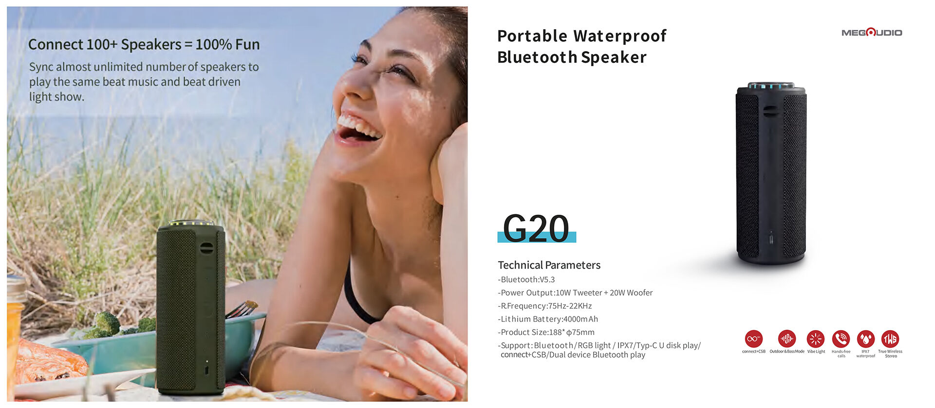 Buy China Wholesale Thumping 360° Surround Speaker Ipx7 Waterproof Ultra Portable Bluetooth