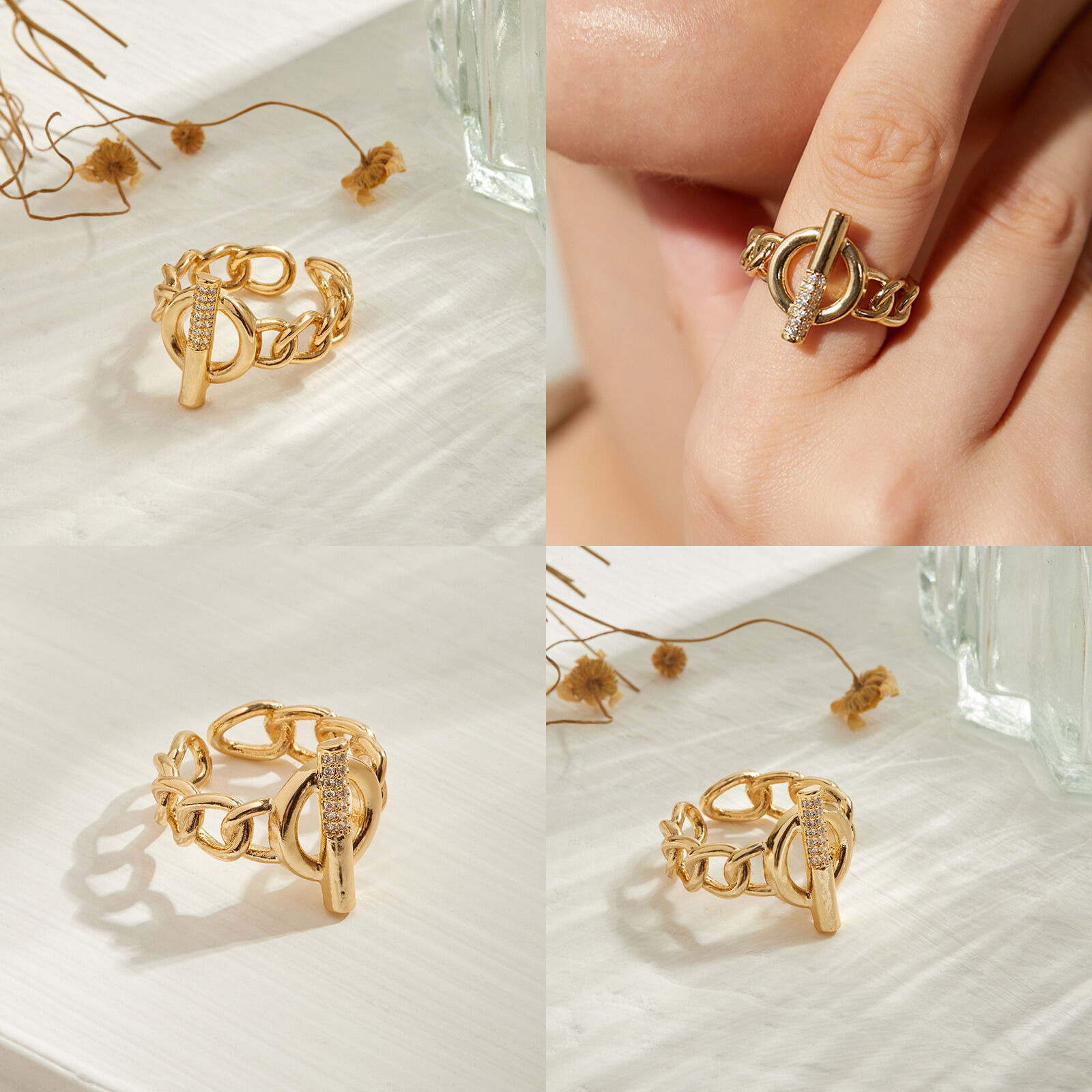 Buy Wholesale China Exquisite Vintage Fashion Gold-plated Open Ring ...