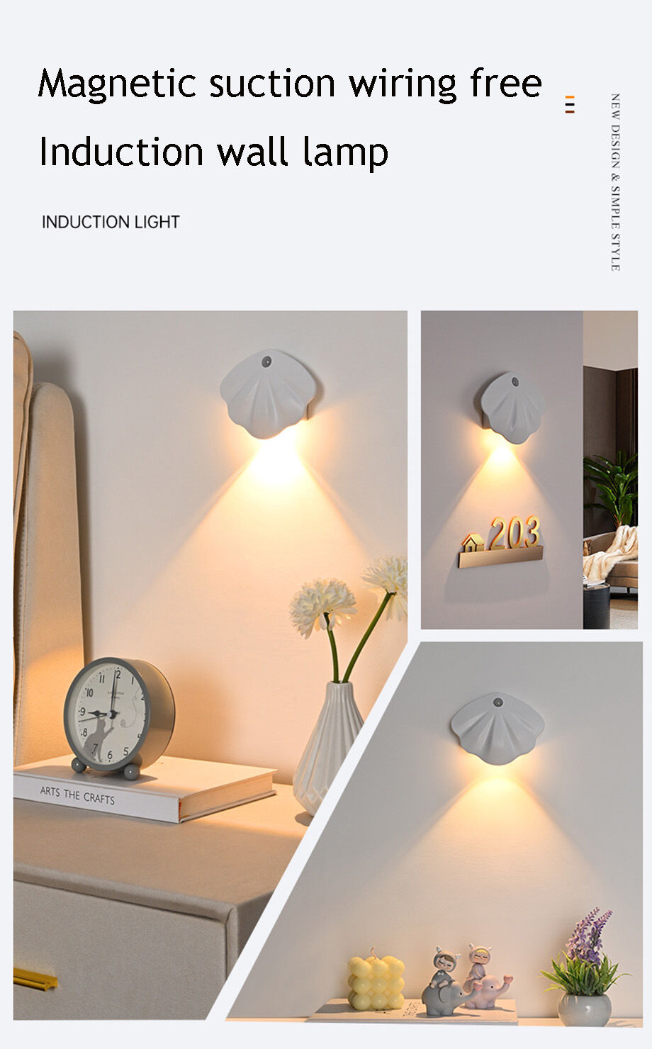 New Model Charging Intelligent Led Body Sensing Light Night Light ...