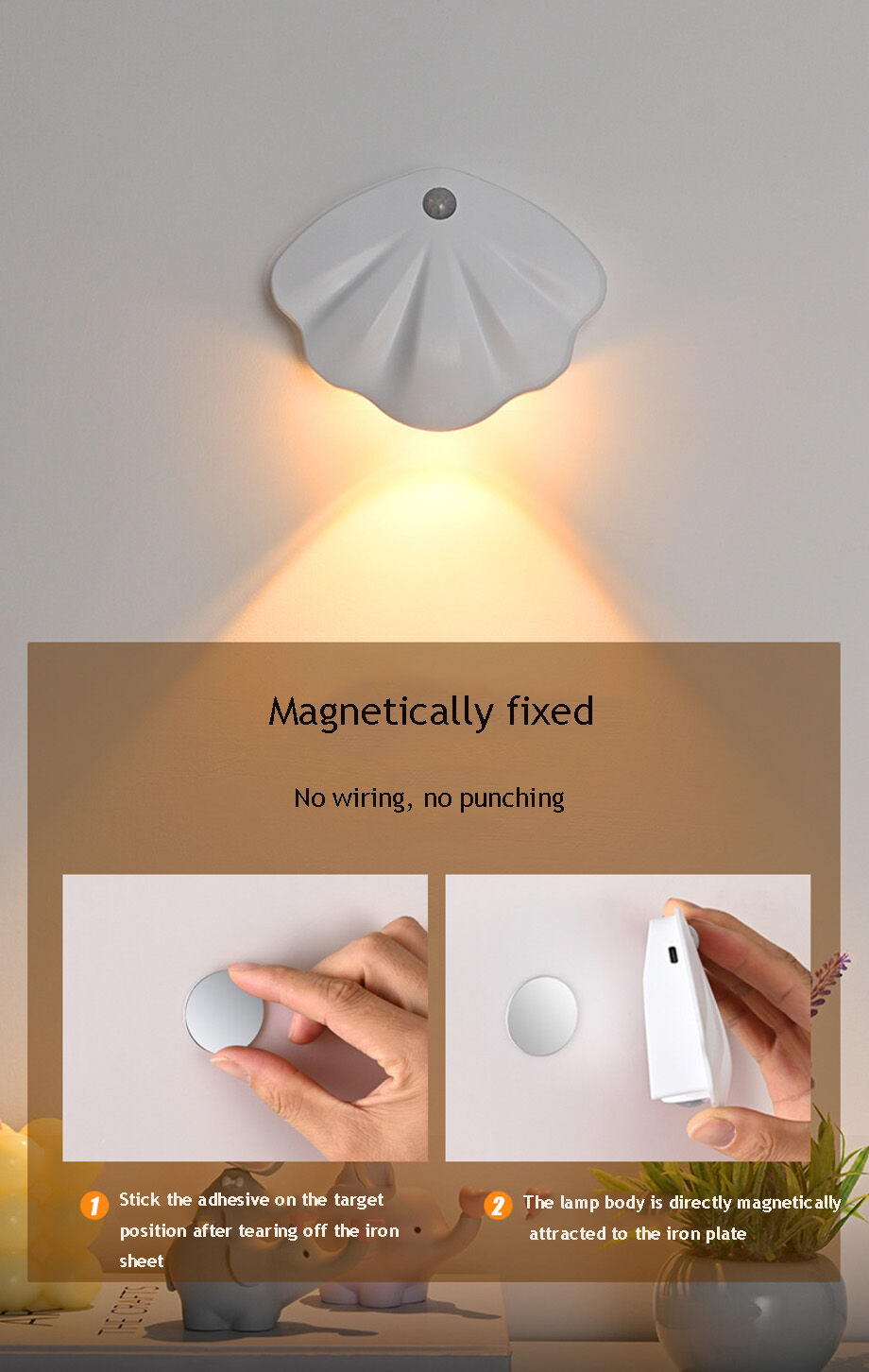 New Model Charging Intelligent Led Body Sensing Light Night Light ...