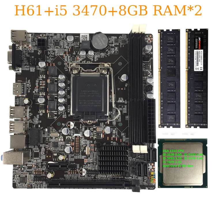 Buy China Wholesale Pcwinmax Lga 1155 Combo H61 Motherboard With I5