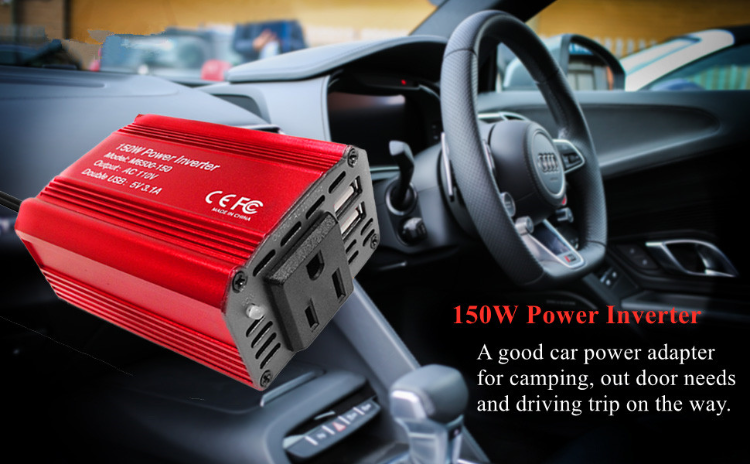 Buy Wholesale China 2 Usb Car Power Converter Booster Charger Dc To Ac ...