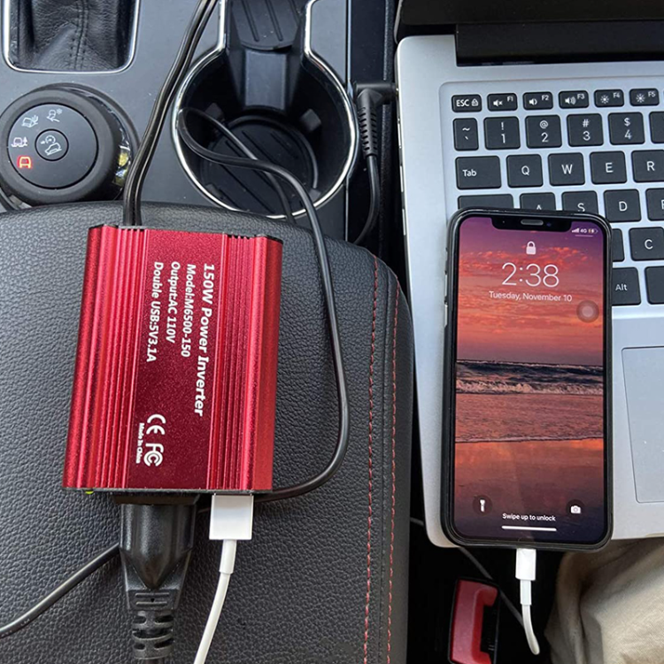 Buy Wholesale China 2 Usb Car Power Converter Booster Charger Dc To Ac ...