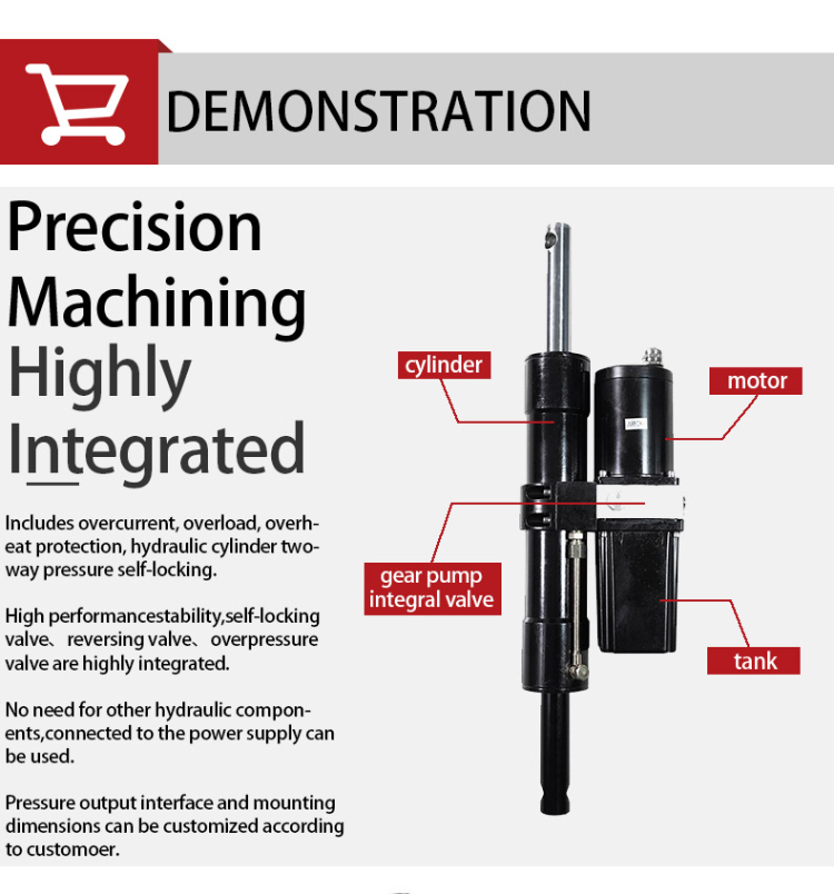 25000n 285mm Stroke Dump Truck Tractor Loader 12v/24v/48v Electro ...