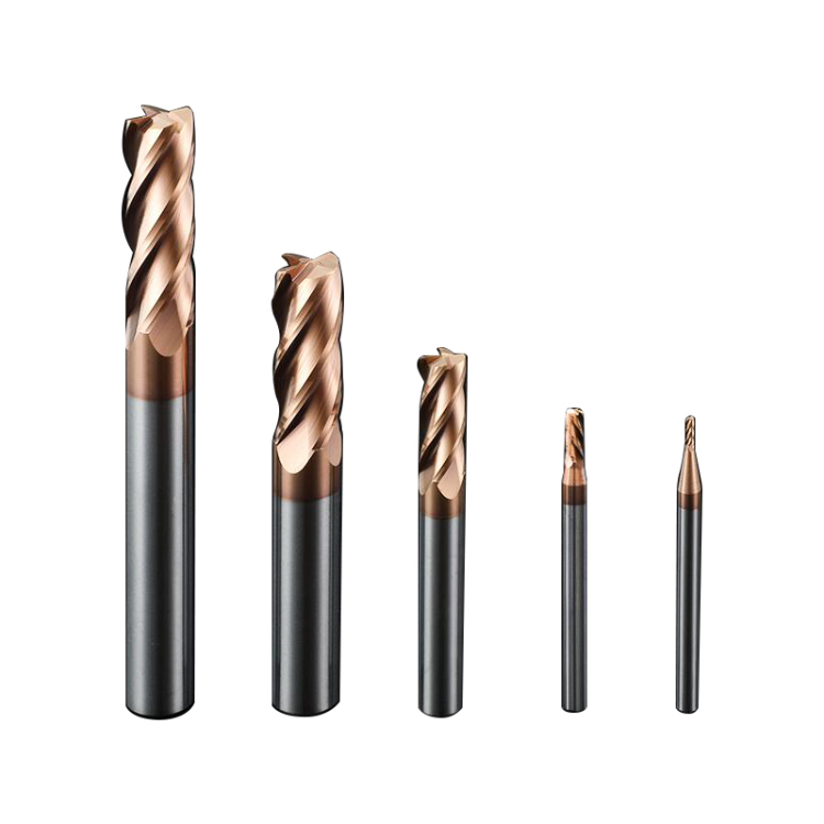 Carbide Endmill Hrc55 End Mill Cutters Flat Milling Cutters Cnc Lathe ...