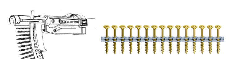 Plastic Strip Collated Screw Tape Self Tapping Screw Stainless Steel ...