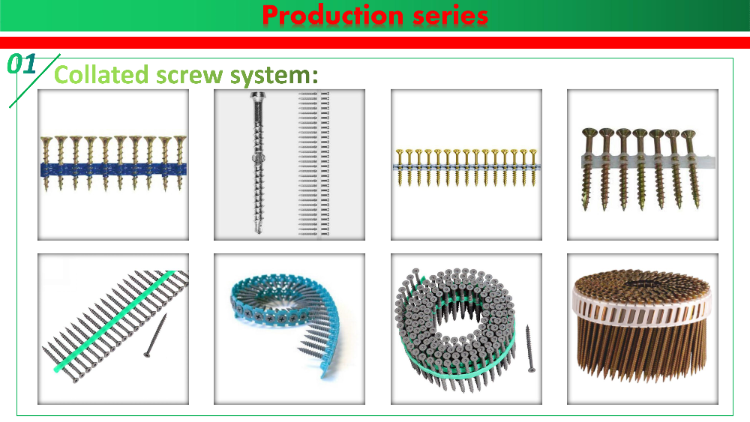 Plastic Strip Collated Screw Tape Self Tapping Screw Stainless Steel ...