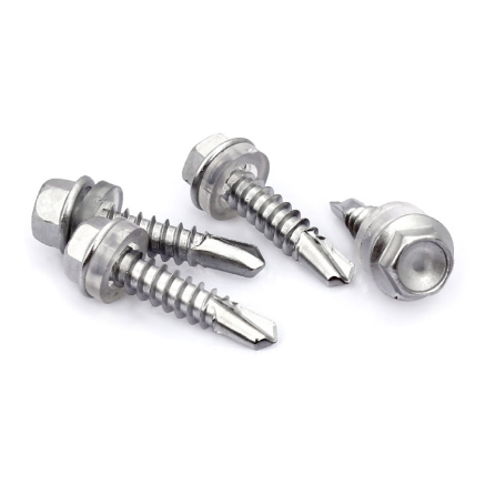 Hex Washer Head Flat Csk Head Self-drilling Screw Stainless Steel Metal ...
