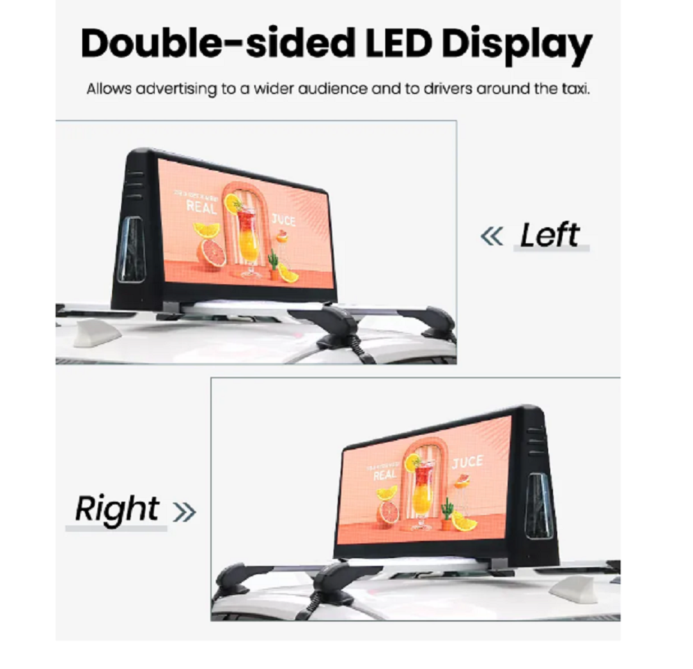 P2.5 Outdoor Taxi Top Led Display Taxi Roof Advertising Screen Car Roof ...