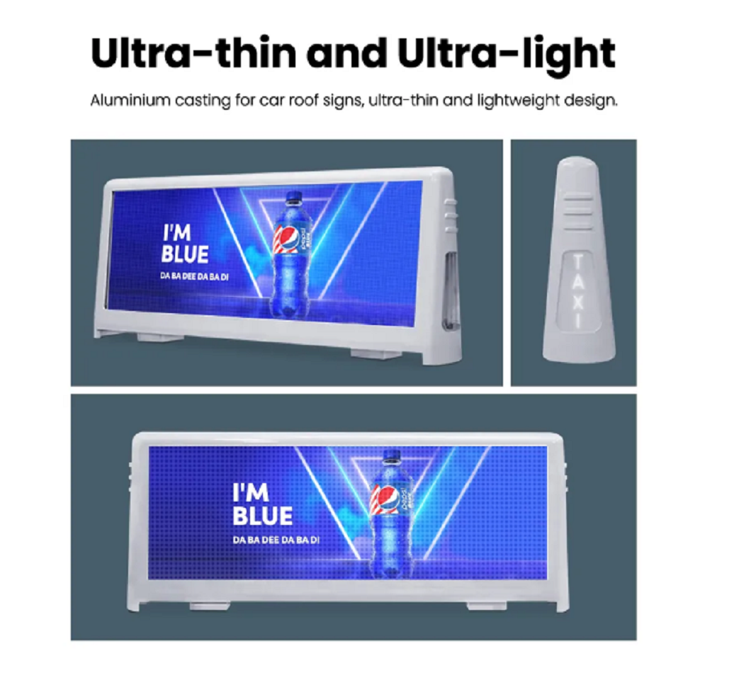 P2.5 Outdoor Taxi Top Led Display Taxi Roof Advertising Screen Car Roof ...