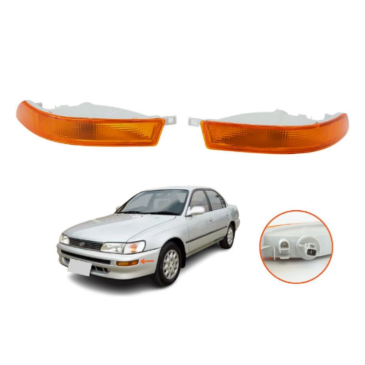 Auto Accessories For 1993 Toyota Corolla Ae100 Pair Signal Lights Front Bumper Side Indicator Light Car Body Kit Explore China Wholesale Corolla Ae100 and Signal Light Accessories For Toyota Corolla O...