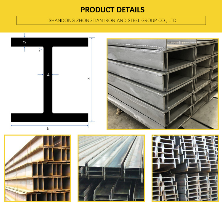 Astm Hot Rolled Structural Galvanized Steel I-beam H Beams Carbon Steel ...