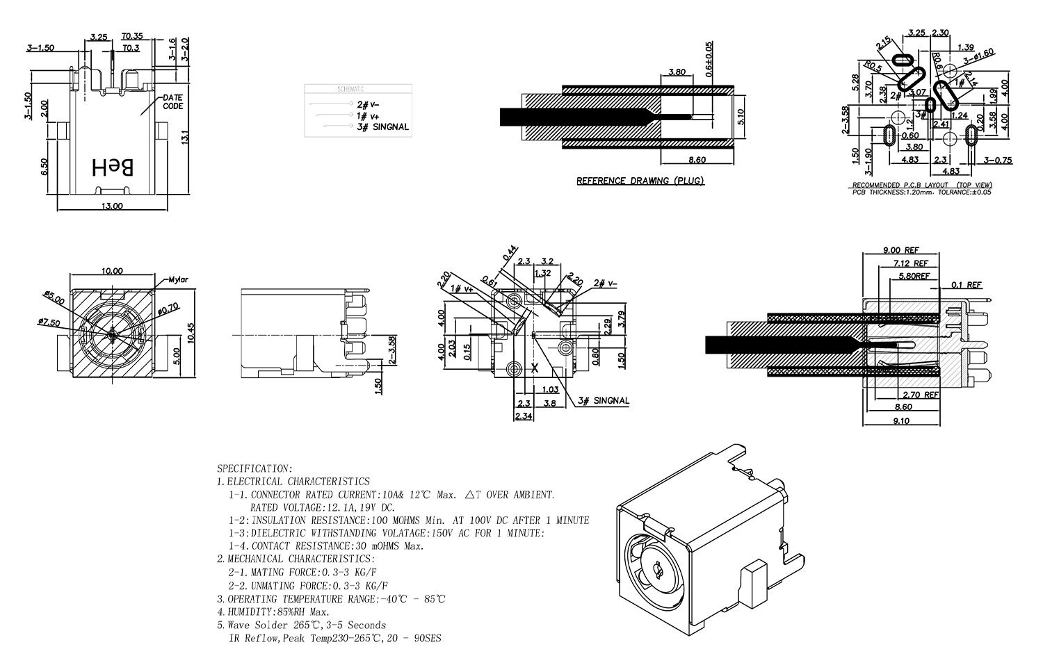 Buy Wholesale China Dc Power Socket, Power Connector, Large Current ...