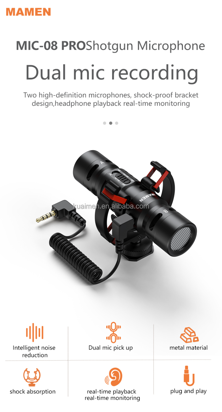 Condenser Smartphone Mic Video Record Teaching With Led Lights Computer ...