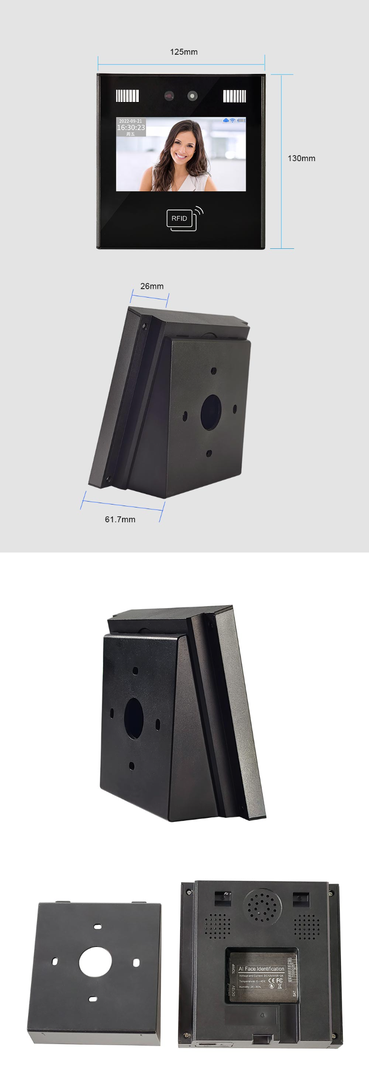Timmy Biometric Access Control Products Time Recording Face Recognition ...