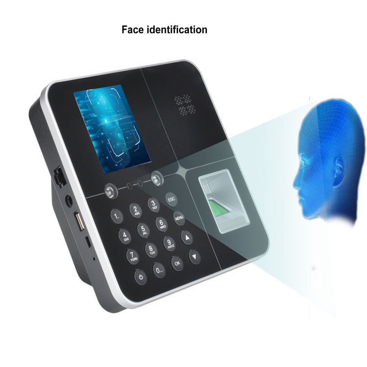 Network Support Backup Battery Powered Face And Fingerprint Time ...