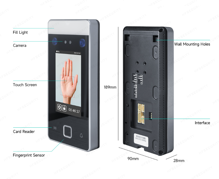 Buy Wholesale China Hfsecurity Fr05m Biometric Time Attendance System ...