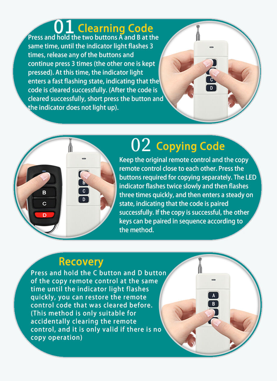 Buy Wholesale China High Quality Outdoor Remote Control 433mhz 12v/23a ...