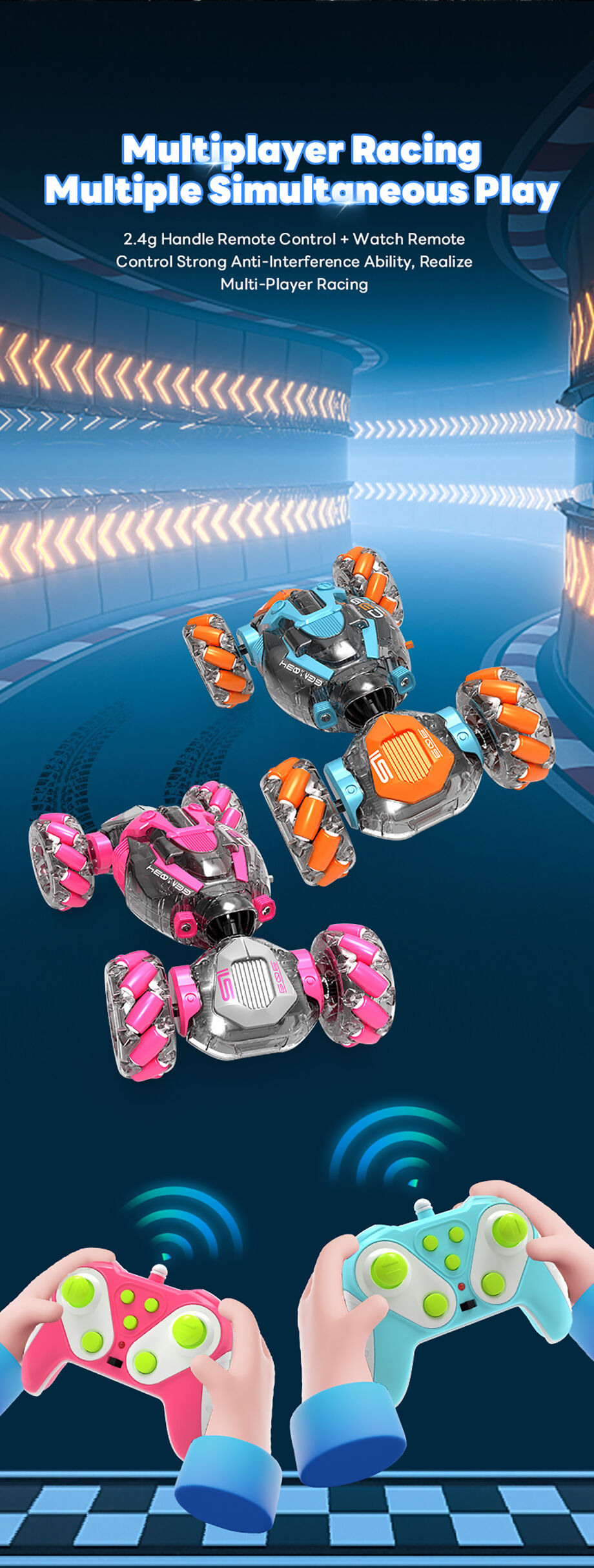 Global Funhood 2.4g Rc Cars Toy Hand Gesture Remote Control Rc Stunt ...