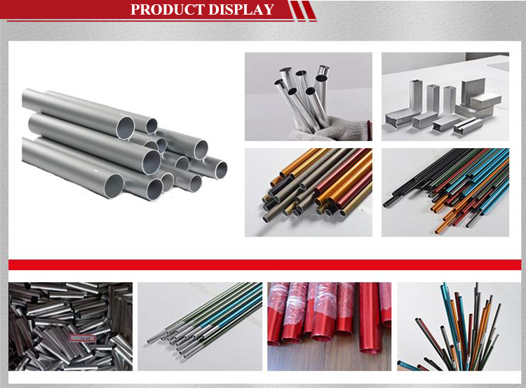 Aluminum Pipes And Seamless Tubes Extruded Hollow China Factory Customized Color Gold Aluminium ...