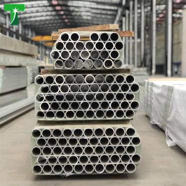 Aluminum Pipes And Seamless Tubes Extruded Hollow China Factory Customized Color Gold Aluminium ...