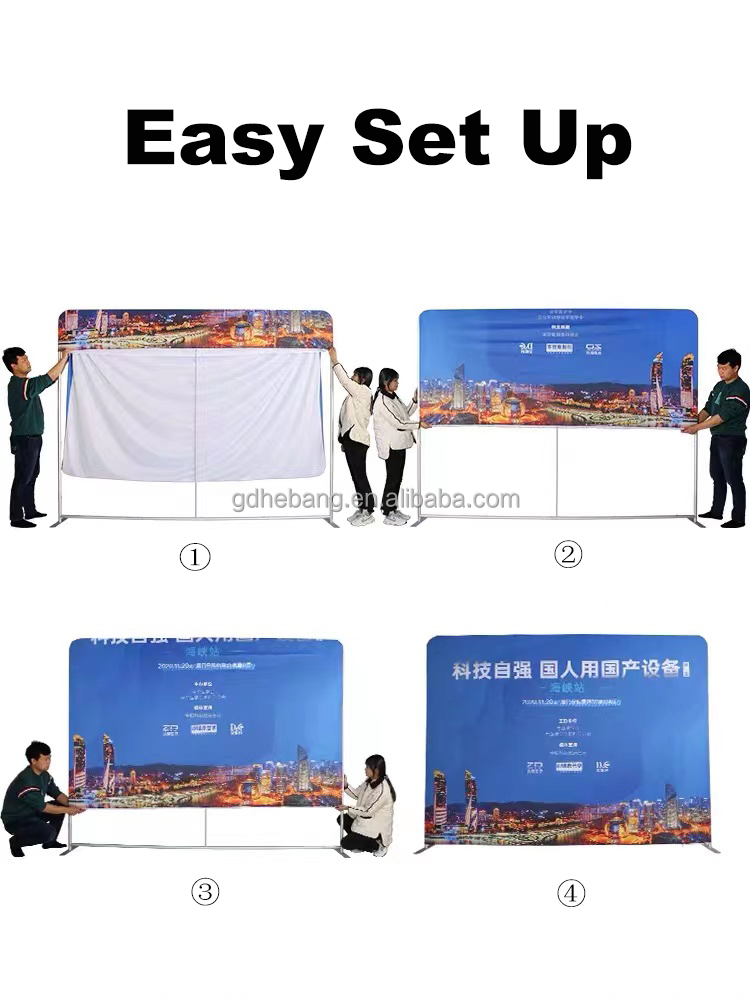 Hebang Tension Backdrop Aluminum Pipe Tension Printed Fabric Event ...