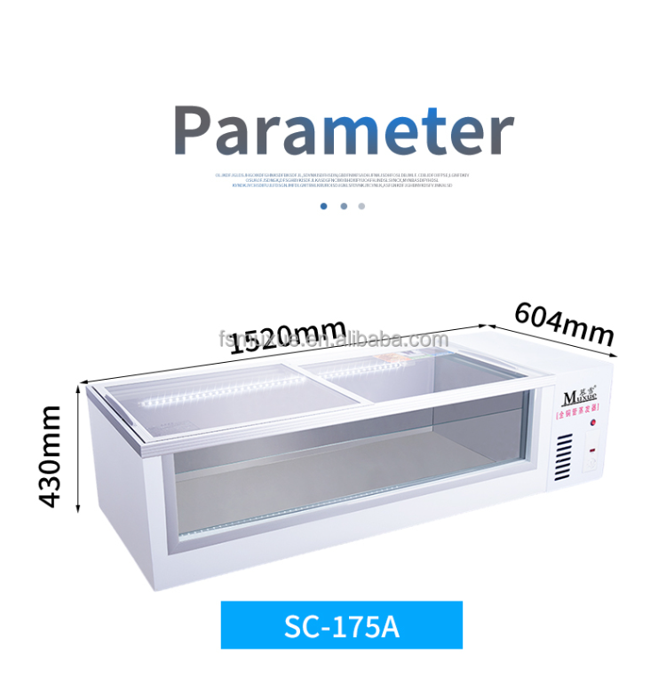 Muxue Table Top Display Cooler For Snack Cart Meat Display Fridge For ...