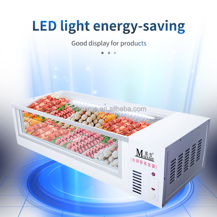 Muxue Table Top Display Cooler For Snack Cart Meat Display Fridge For ...