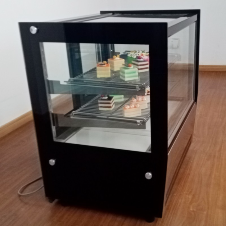 1.2m Stainless Steel Cake Display Fridge Chiller Sweet Showcase ...