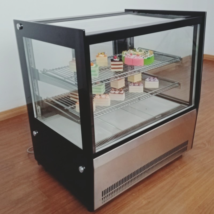 1.2m Stainless Steel Cake Display Fridge Chiller Sweet Showcase ...