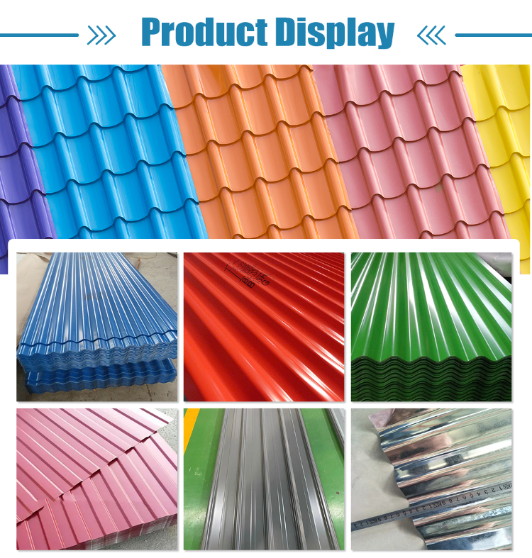 Easy To Setup Color Roofing Sheets Corrugated Steel Panels Metal Coated ...