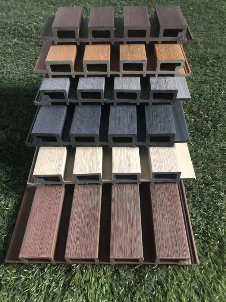Exterior Wpc Wall Cladding Wood Grain Roofing/ceiling Interior Wpc Timber Composite Facade Slat ...