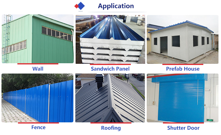 Dx51d-z Besi Seng Panel Atap Colorbond Lembar Atap Untuk Dinding Baja ...