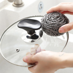 Metal Pot Scrubber Scrubbing Stainless Steel Wire Sponge Scourer ...
