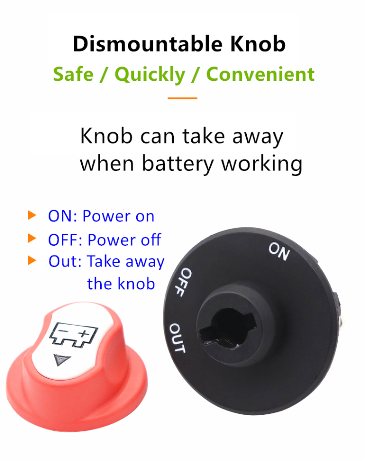 Battery Knob Switch/rotary Switch/on-off Dc 50v 50a 100a 200a Battery ...